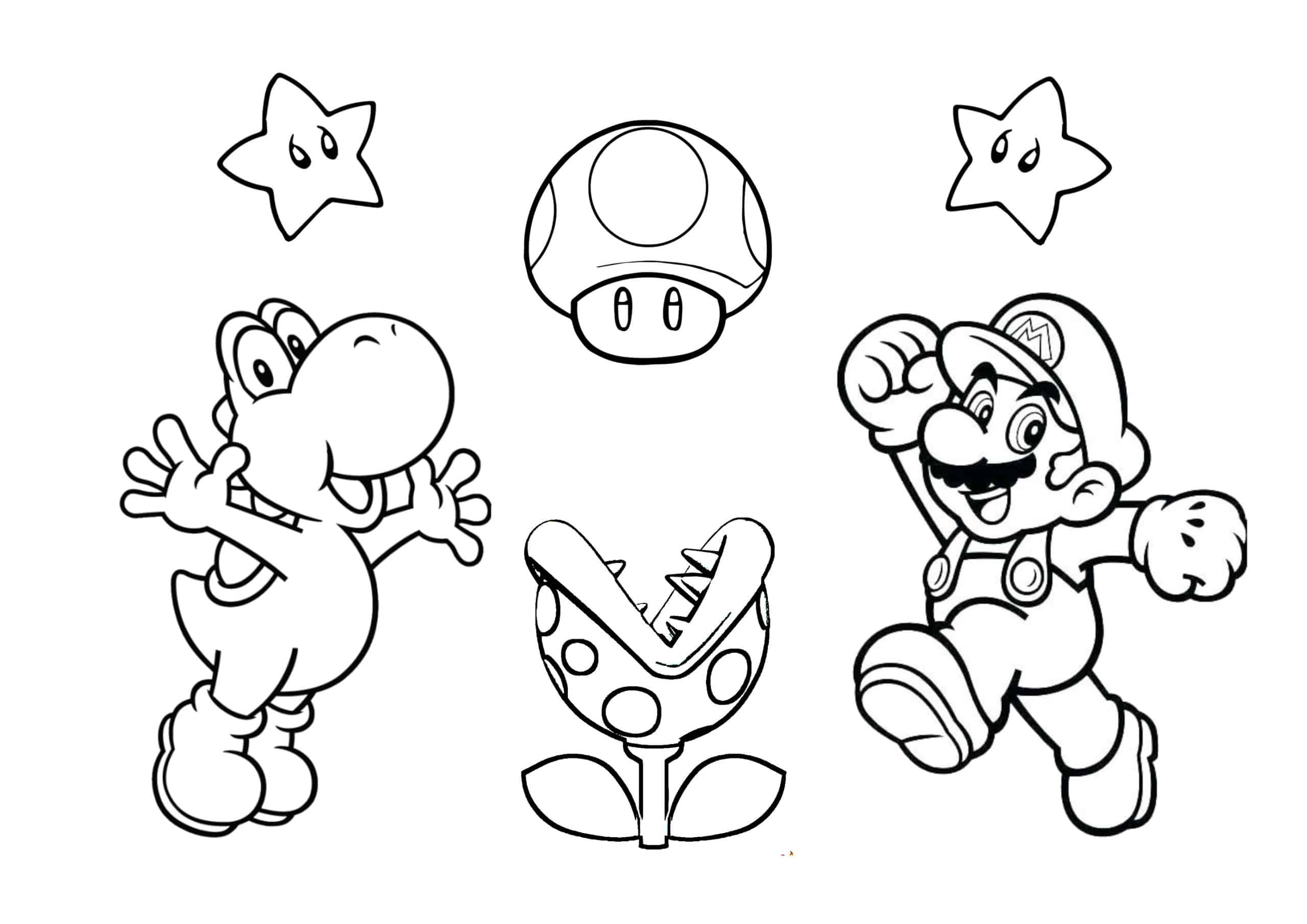 Coloriage Super Mario Bros Facile WOQTDI Coloriage Super Mario Bros Facile WOQTDI